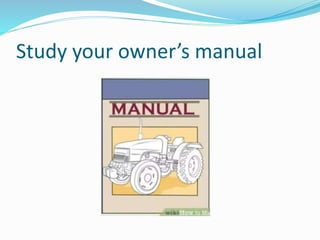 Maintenance and repairs of tractor | PPTX