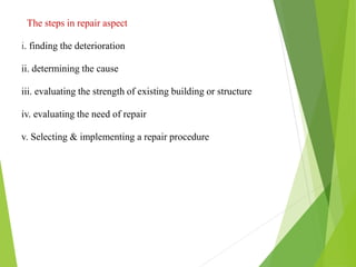 Maintenance and repair strategies | PDF