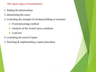 Maintenance and repair strategies | PDF