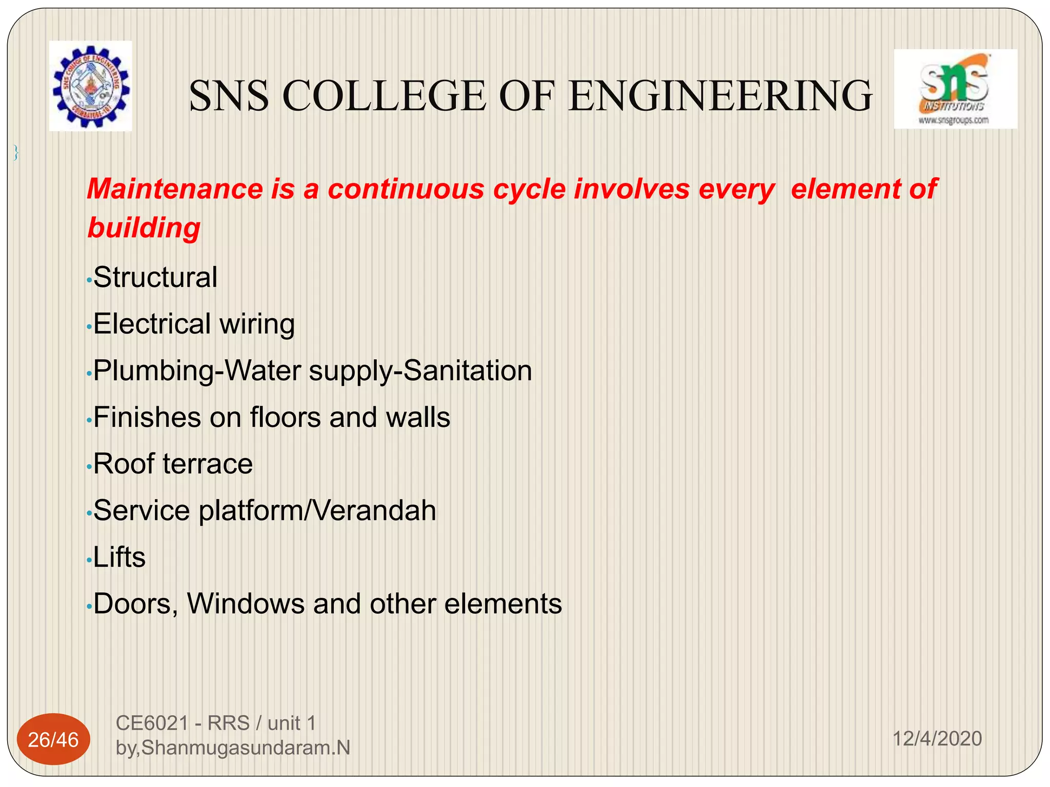 Maintenance and repair strategies - Repair and rehabilitation of ...