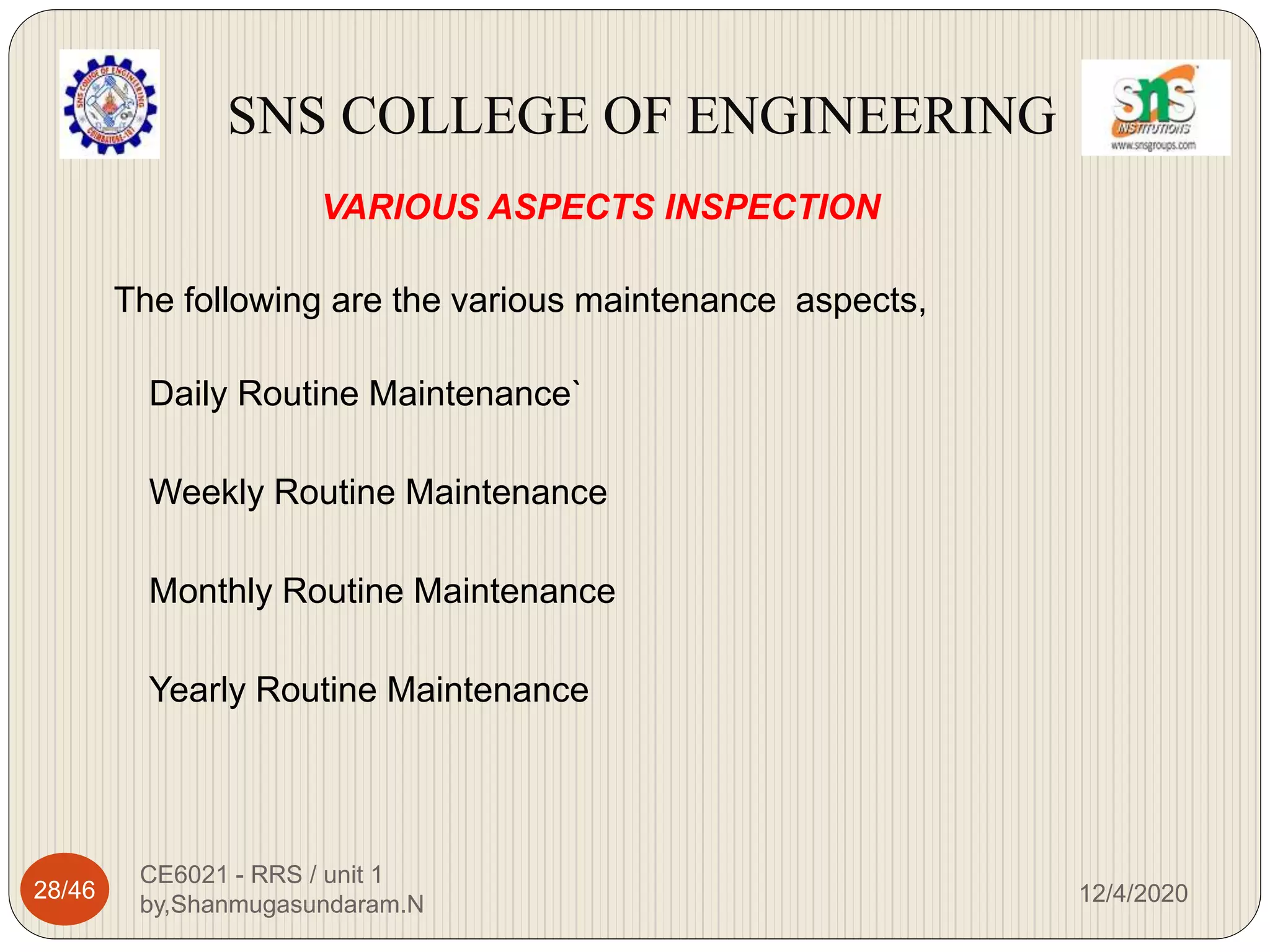 Maintenance and repair strategies - Repair and rehabilitation of ...