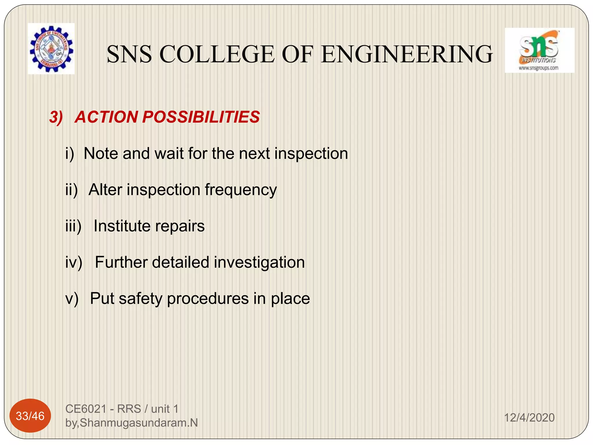 Maintenance and repair strategies - Repair and rehabilitation of ...