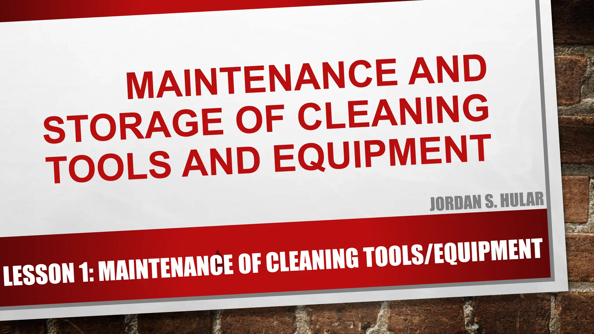 MAINTENANCE TOOLS AND EQUIPMENT Q3.pptx