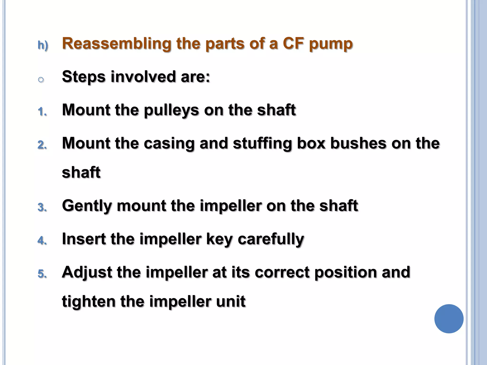MAINTENANCE AND TROUBLESHOOTING OF CENTRIFUGAL PUMPS | PPTX