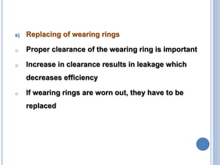 MAINTENANCE AND TROUBLESHOOTING OF CENTRIFUGAL PUMPS | PPTX