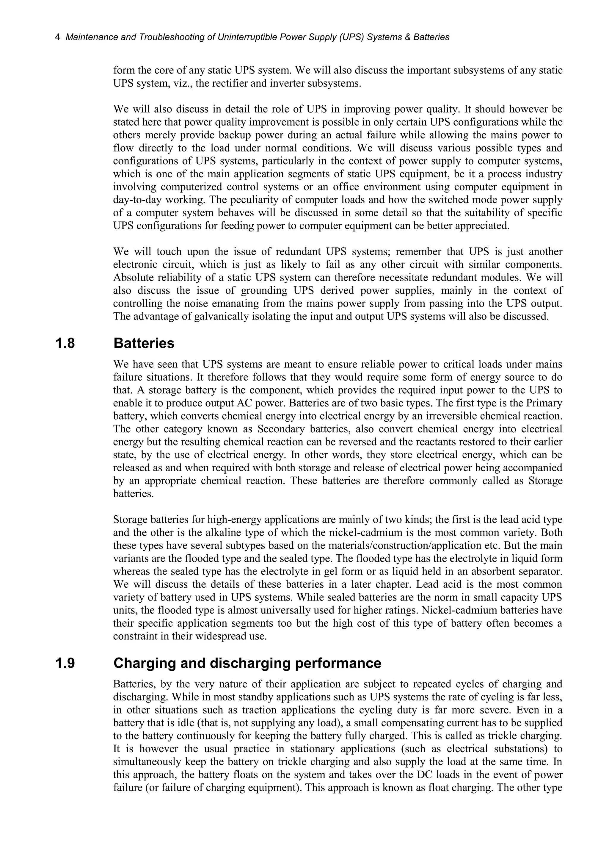 Maintenance and Troubleshooting of Uninterruptible Power Supply (UPS) Systems and Batteries | PDF