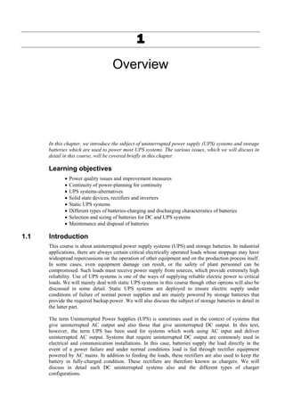 Maintenance and Troubleshooting of Uninterruptible Power Supply (UPS ...