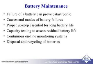 Maintenance and Troubleshooting of Uninterruptible Power Supply (UPS ...