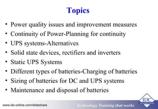 Maintenance and Troubleshooting of Uninterruptible Power Supply (UPS ...