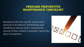 Maintenance best practices | PPT