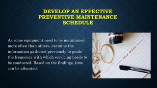 Maintenance best practices | PPT