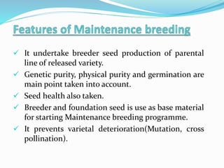 Maintenance breeding | PPTX