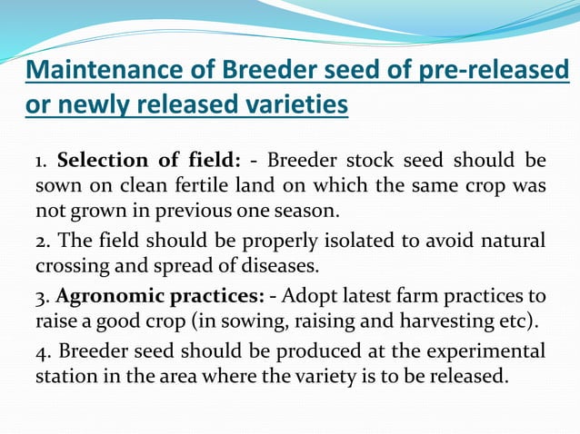 Maintenance breeding | PPTX