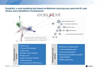 Maintenance costs modeling using machine learning | PPT