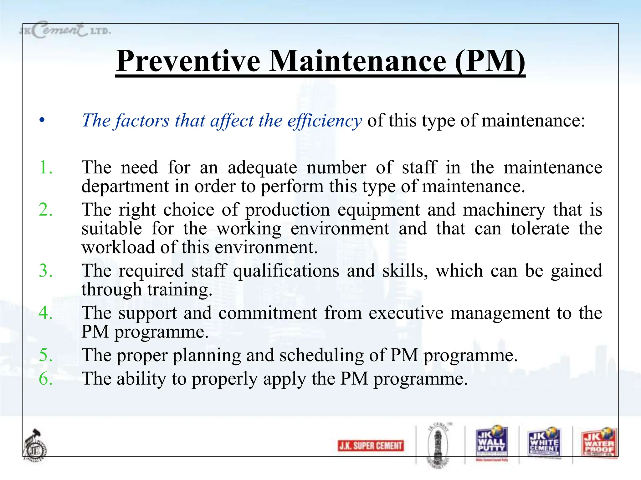 Standard Maintenance Practices , Types.ppt