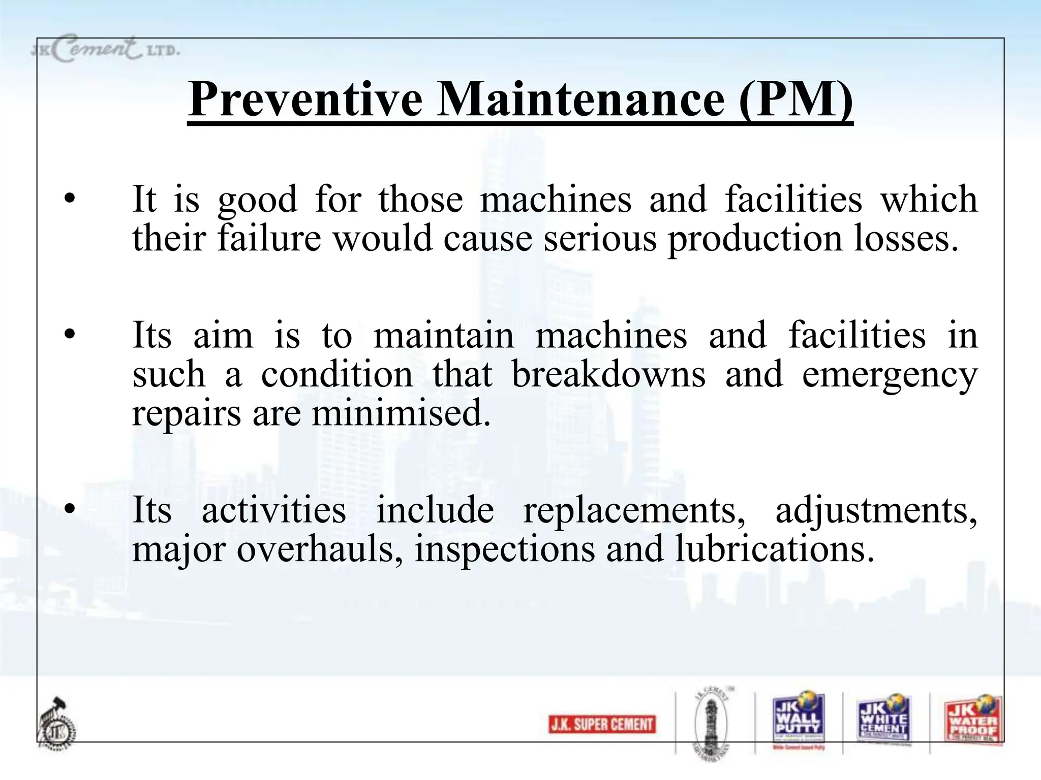 Standard Maintenance Practices , Types.ppt