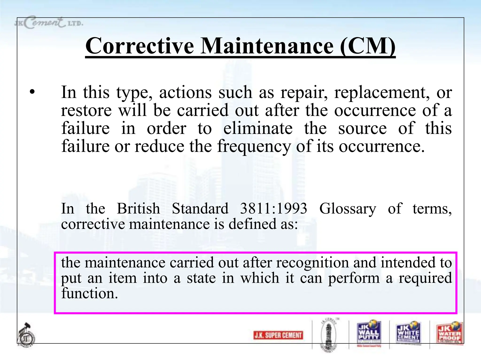 Standard Maintenance Practices , Types.ppt
