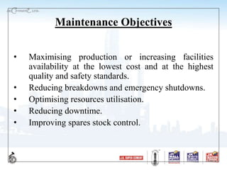 Standard Maintenance Practices , Types.ppt