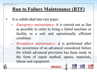 Standard Maintenance Practices , Types.ppt
