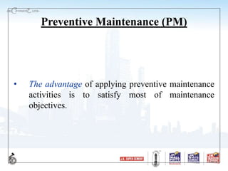 Standard Maintenance Practices , Types.ppt