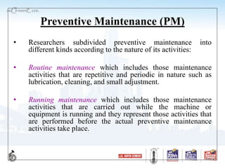 Standard Maintenance Practices , Types.ppt