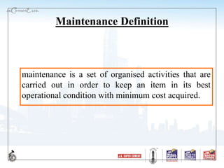 Standard Maintenance Practices , Types.ppt