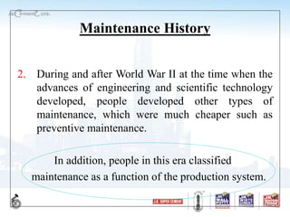 Standard Maintenance Practices , Types.ppt