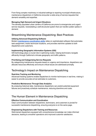 Maintenance Dispatching In California.pdf