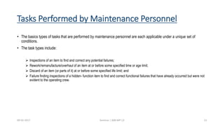 Maintenance engineering | PPTX