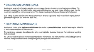 Maintenance engineering | PPTX