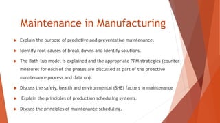 Smart Maintenance engineering | PPT