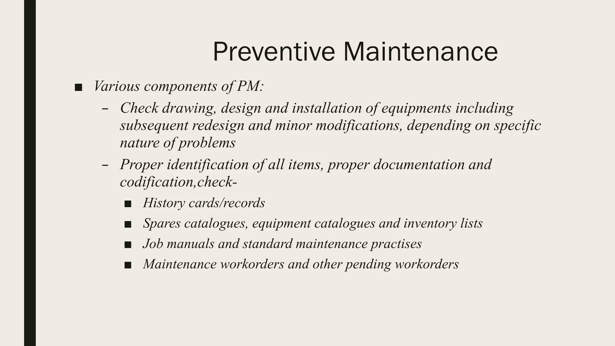 Maintenance Strategy, Types of Maintenance | PDF