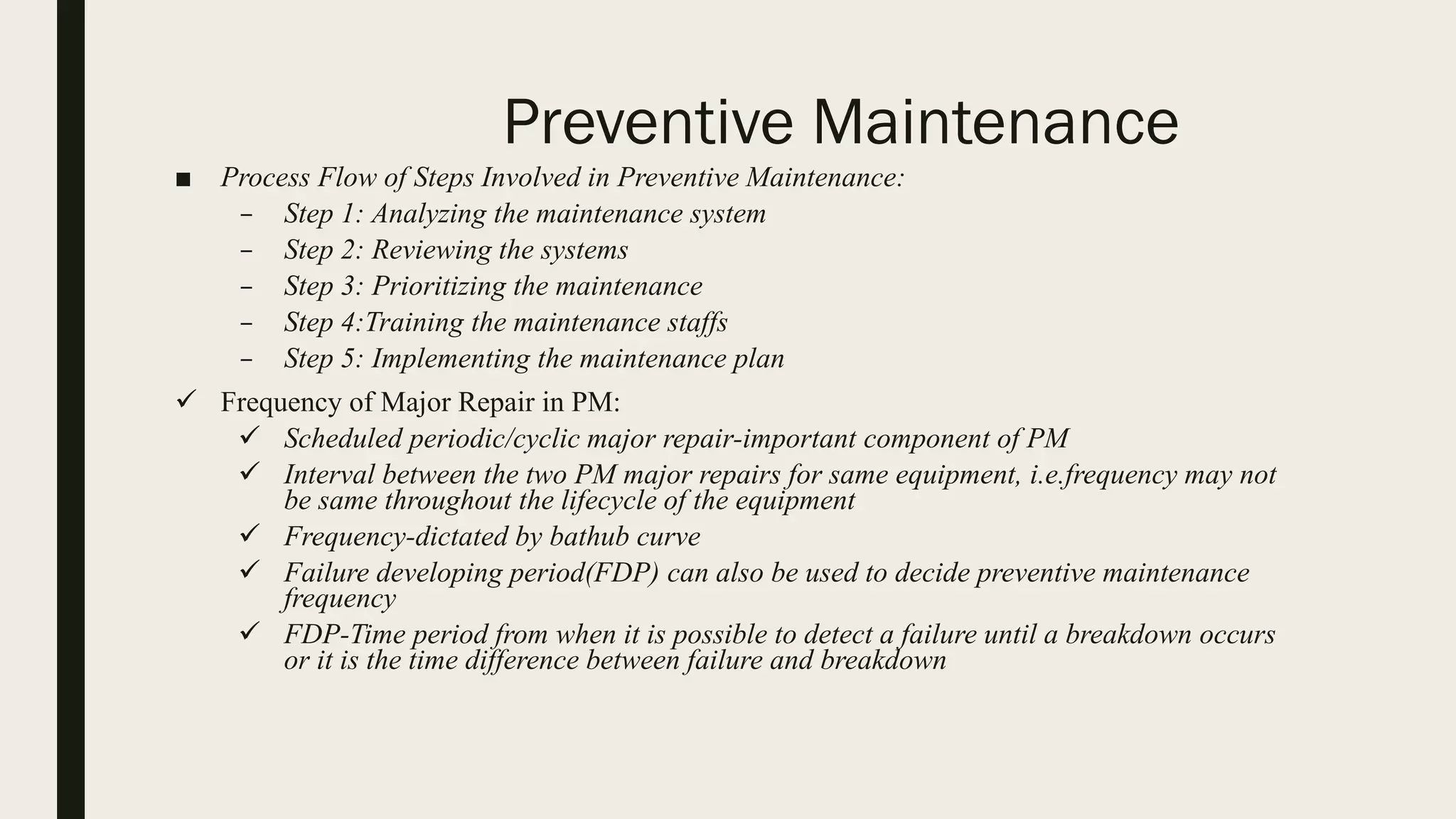 Maintenance Strategy, Types of Maintenance | PDF