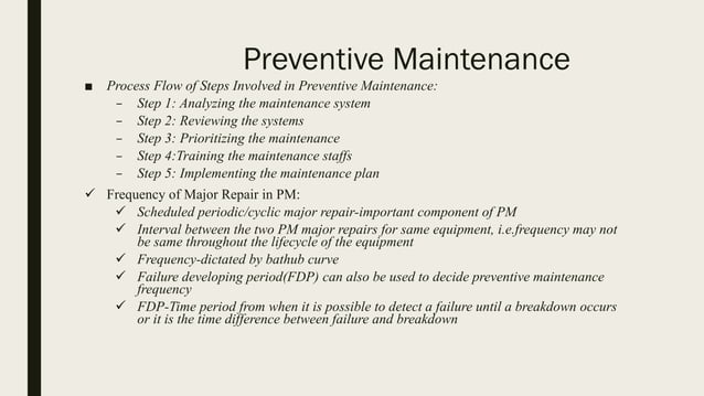 Maintenance Strategy, Types of Maintenance | PDF