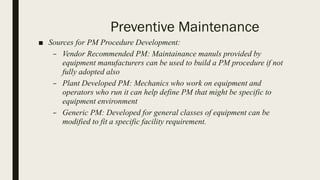 Maintenance Strategy, Types of Maintenance | PDF