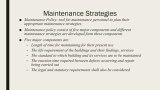 Maintenance Strategy, Types of Maintenance | PDF