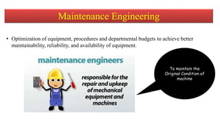 Maintenance engineering Introduction | PPTX