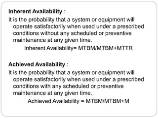 Maintenance Engineering, Principle of Maintenance | PPTX