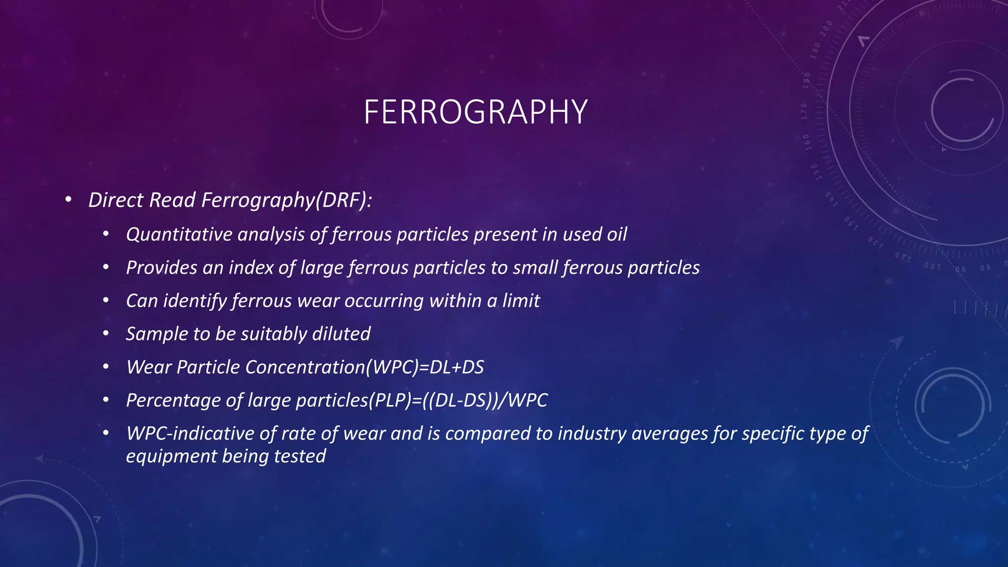 Lubricant Monitoring-Ferrography | PDF