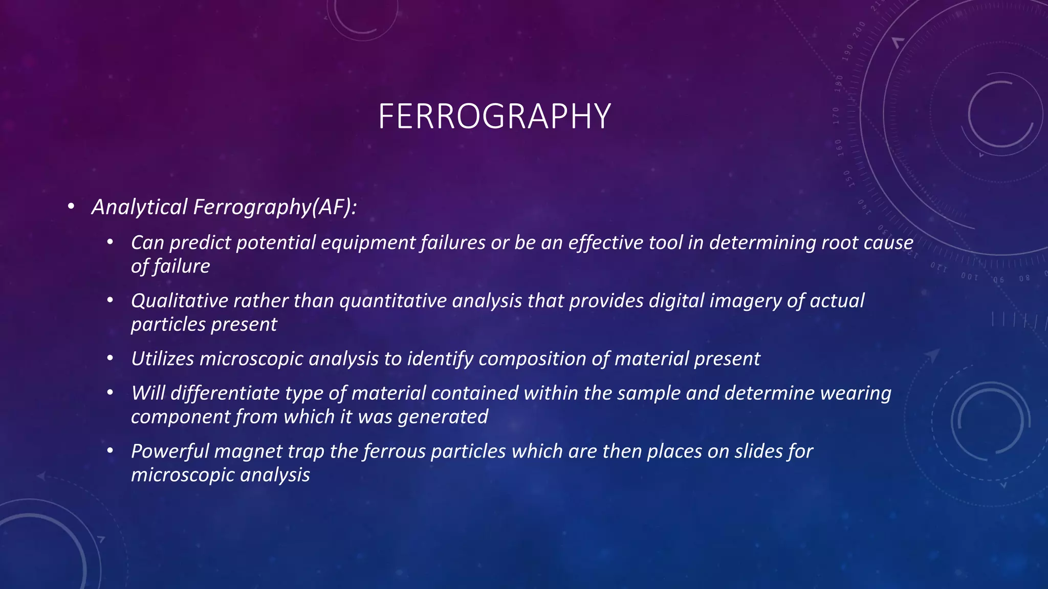 Lubricant Monitoring-Ferrography | PDF