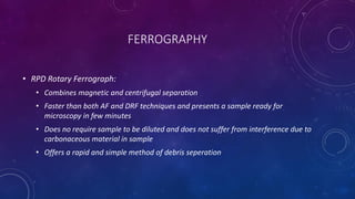 Lubricant Monitoring-Ferrography | PDF