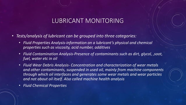 Lubricant Monitoring-Ferrography | PDF | Chemistry | Science