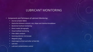 Lubricant Monitoring-Ferrography | PDF