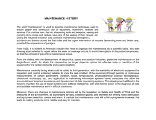 Maintenance guide | PDF
