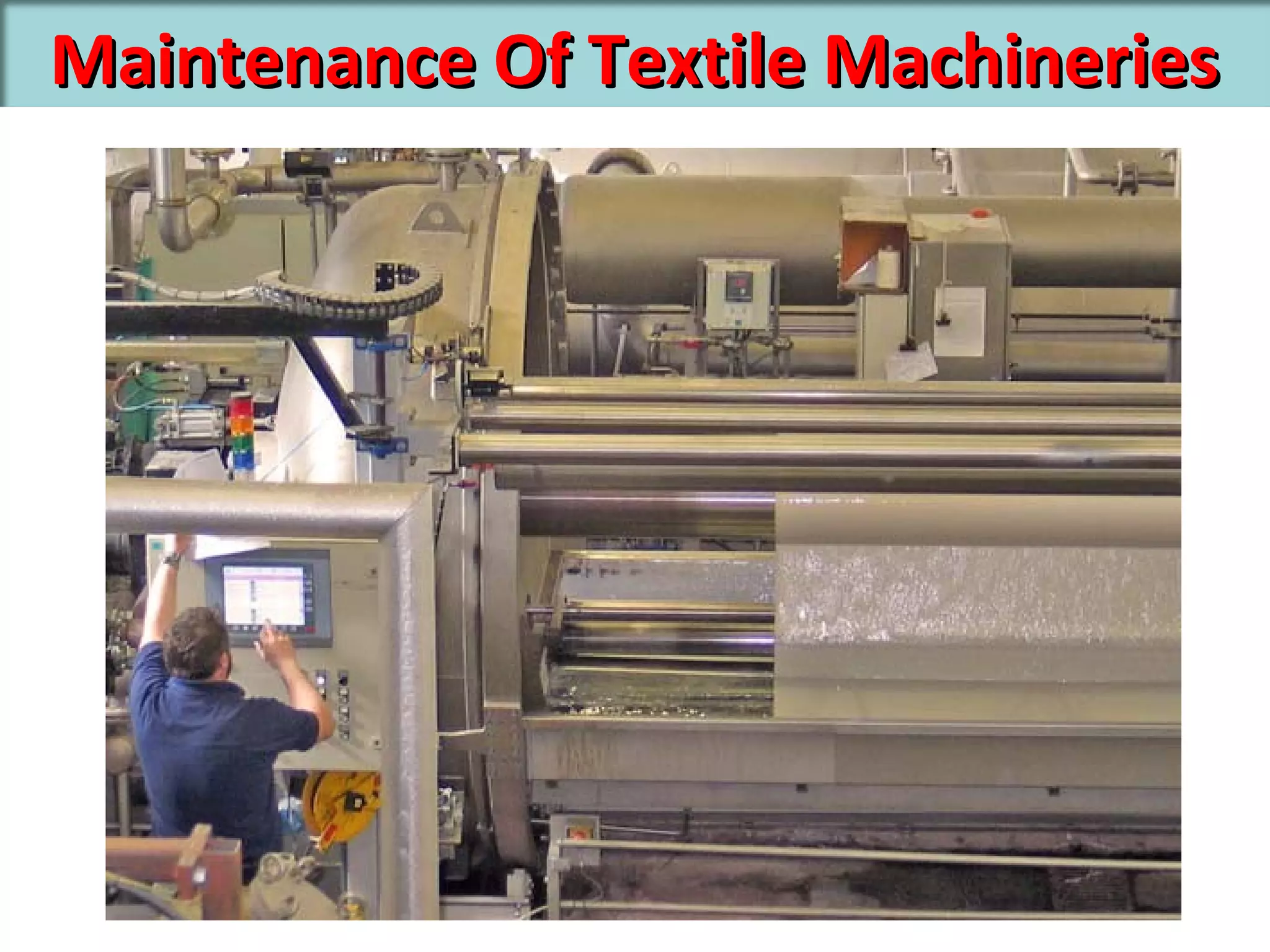 Maintenance in wet processing Machine | PPT