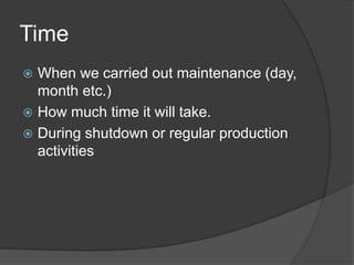 Maintenance & its types | PPTX