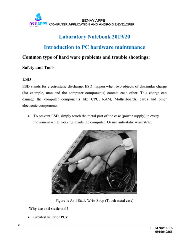 Computer Hardware & Software Lab Manual 1 | PDF