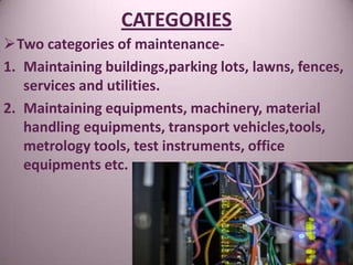 Maintenance management | PPTX