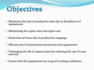 Maintenance management | PPTX | Mechanical and Industrial Engineering ...