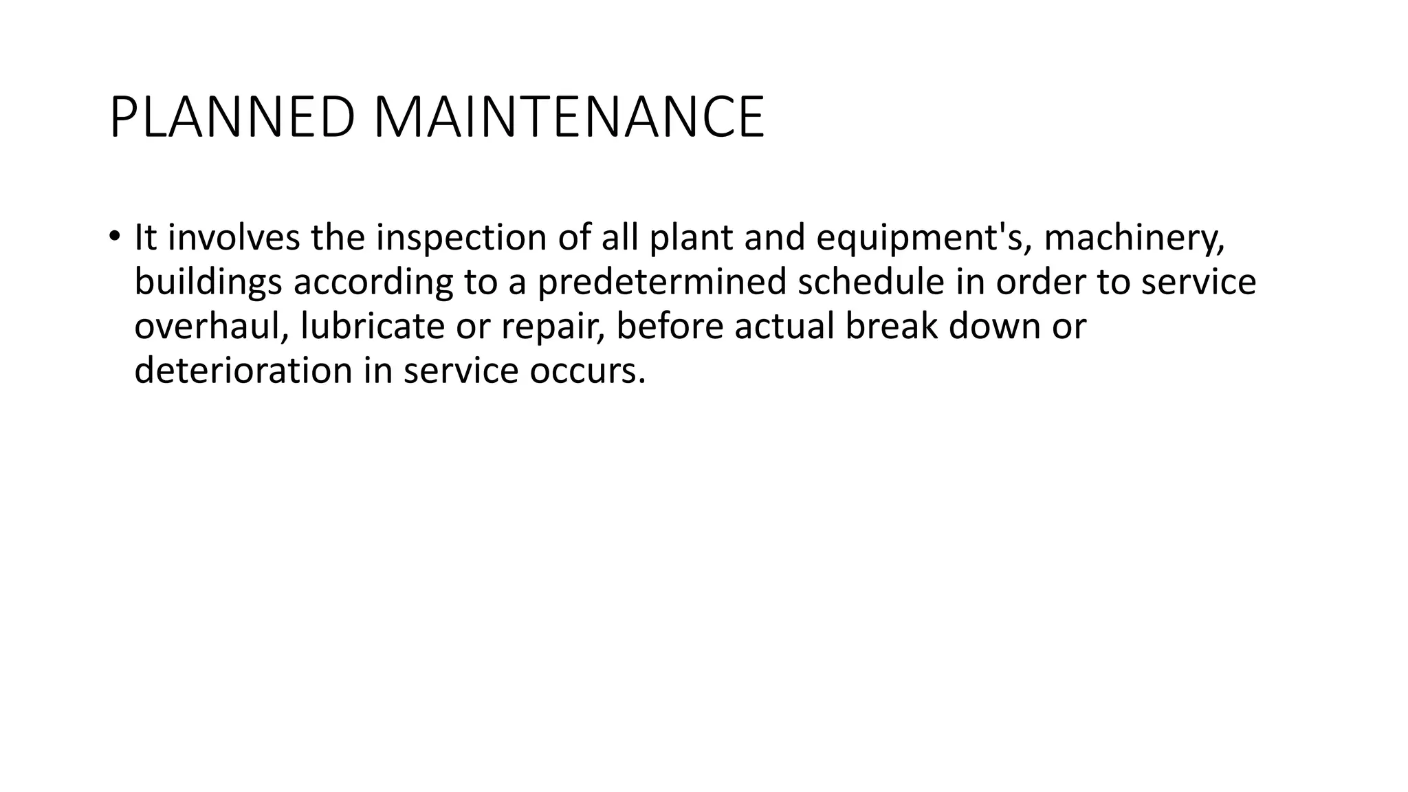 Maintenance Management | PPTX